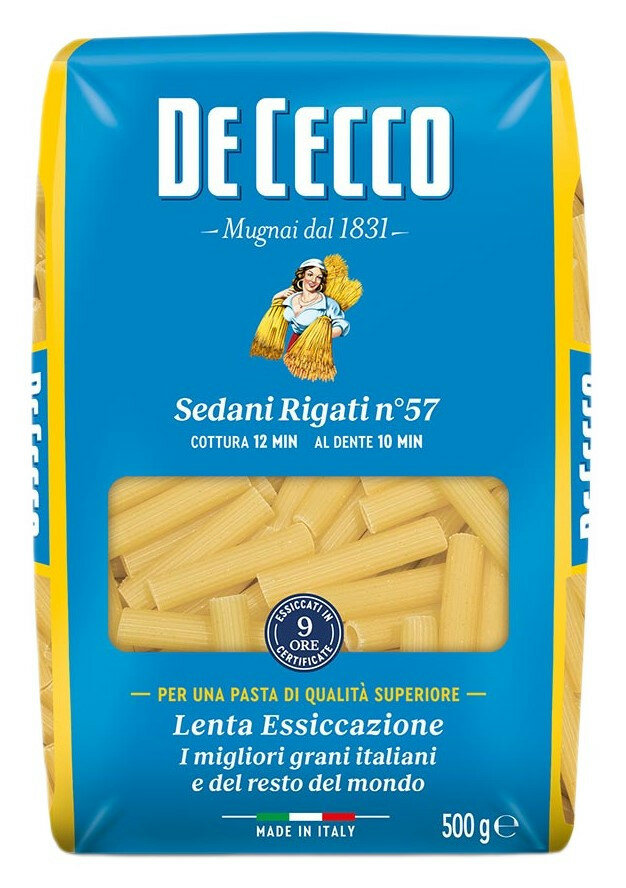 Макароны De Cecco Седани ригати №57, 500г
