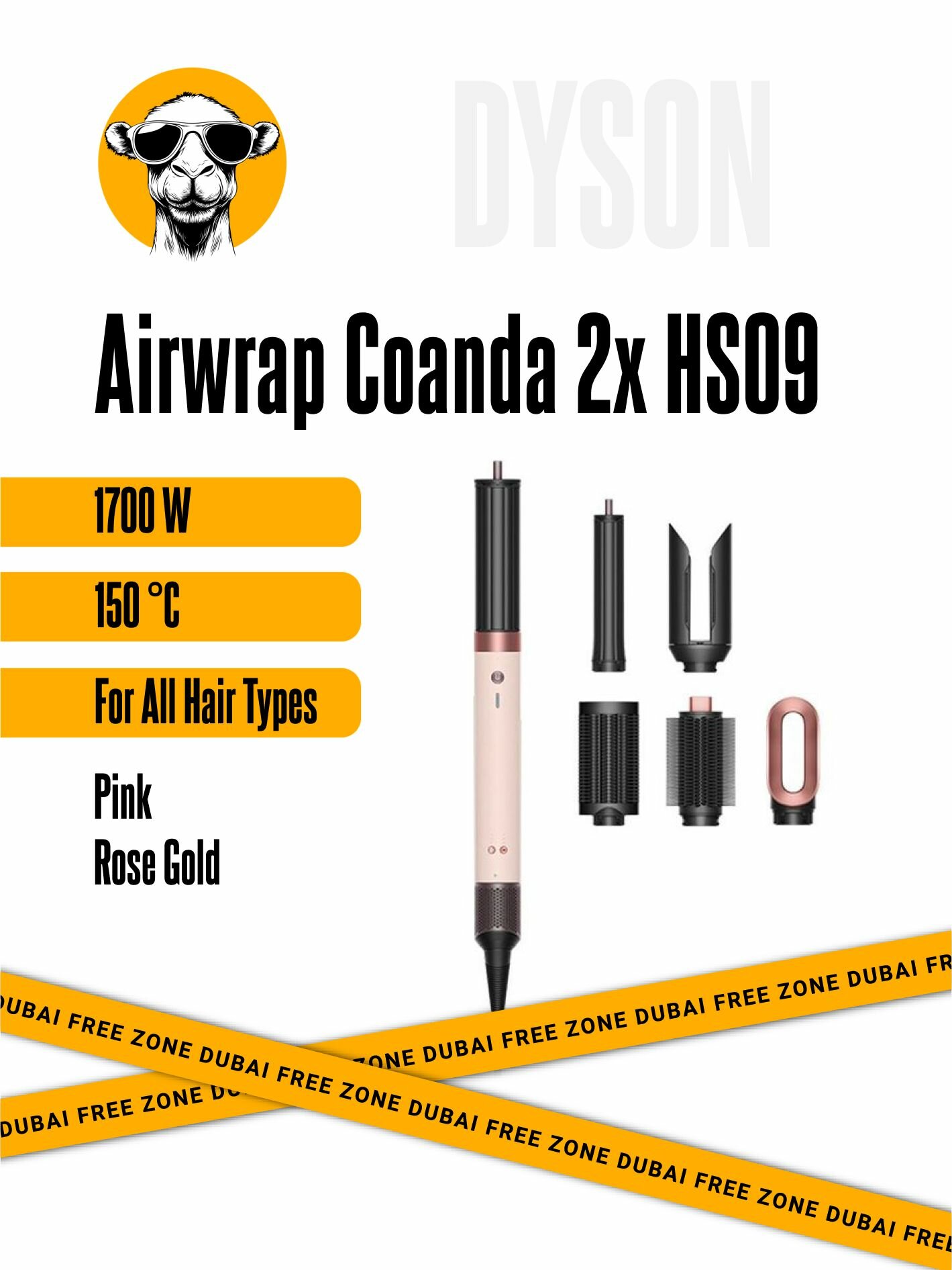 Стайлер Dyson Airwrap Coanda 2x HS09 Pink/Rose Gold