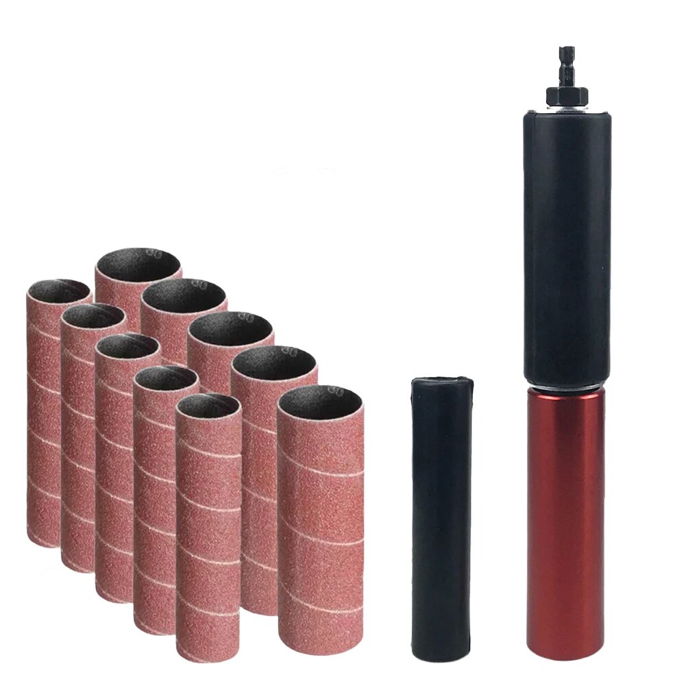 Шлифовальные втулки барабана Ручной резиновый шлифовальный барабан для дрели Шпиндель Шлифовальный станок Адаптер Шлифование дерева Металл Пластик Стекло Камень
