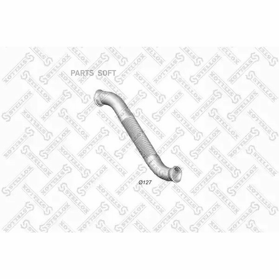 Труба глушителя! с гофрой 1-изг. DAF 95XF от официального дистрибьютора, STELLOX, артикул 8203659SX