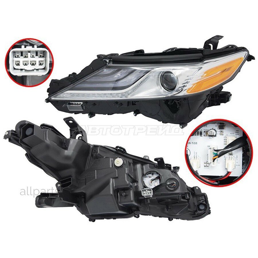 SAT ST-312-11T3DUSL Фара Toyota Camry UAE/USA 17-24 (Слева)