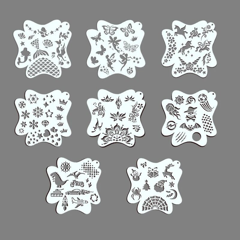 Многоразовые трафареты для рисования лица HYS25070803IFANYUO