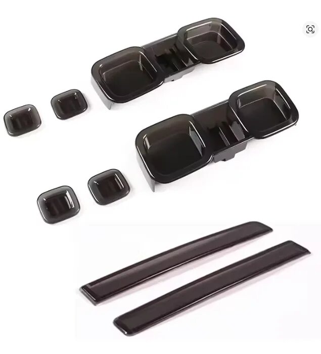 Для Land Rover Defender 90 110 2020-2025 автомобильный задний фонарь дымчатый черный 8-piece set