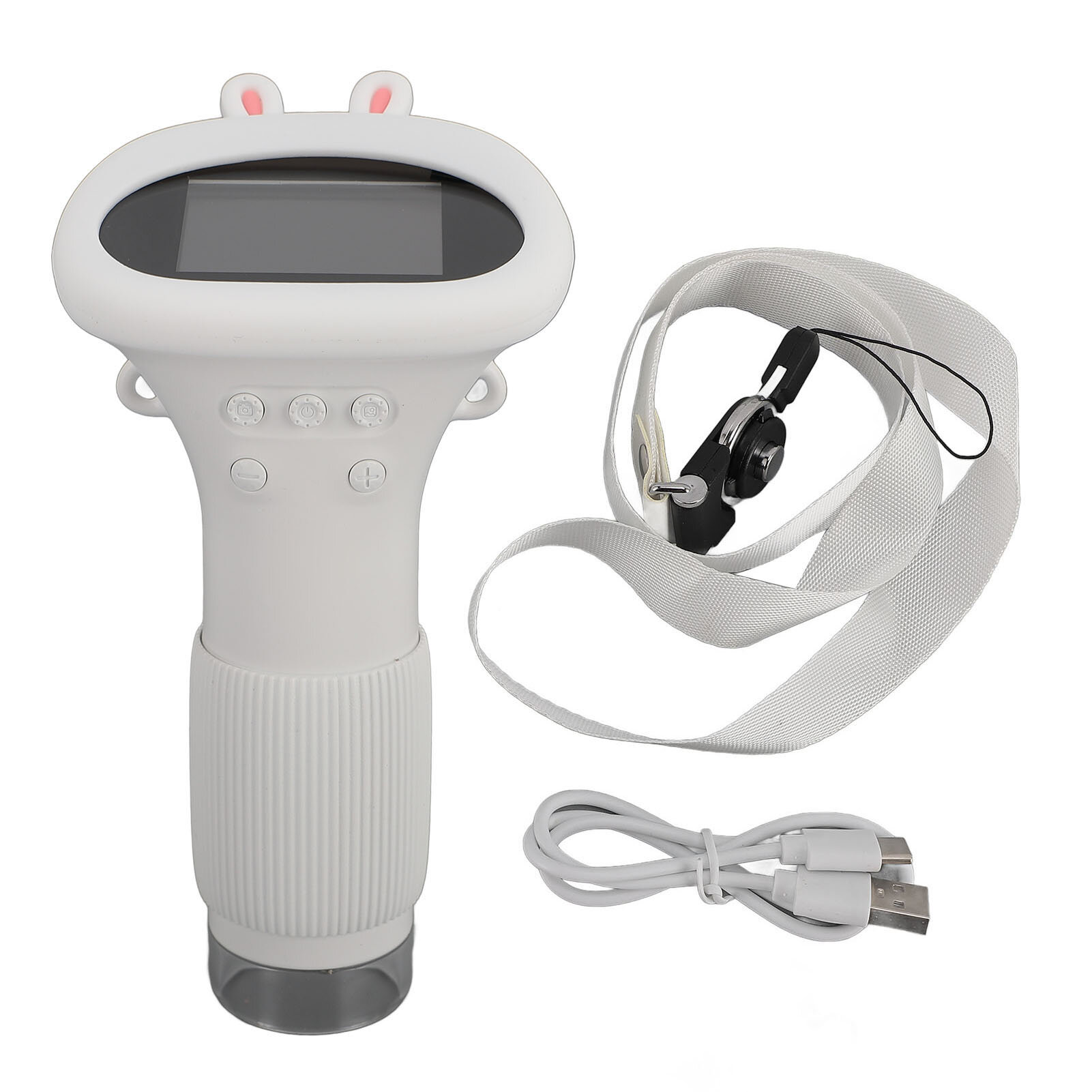 Детский микроскоп камера 1000x 2,0 дюйма цветового экрана IPS с 8 светодиодными лампами Портативный цифровой микроскоп для детей взрослые белые