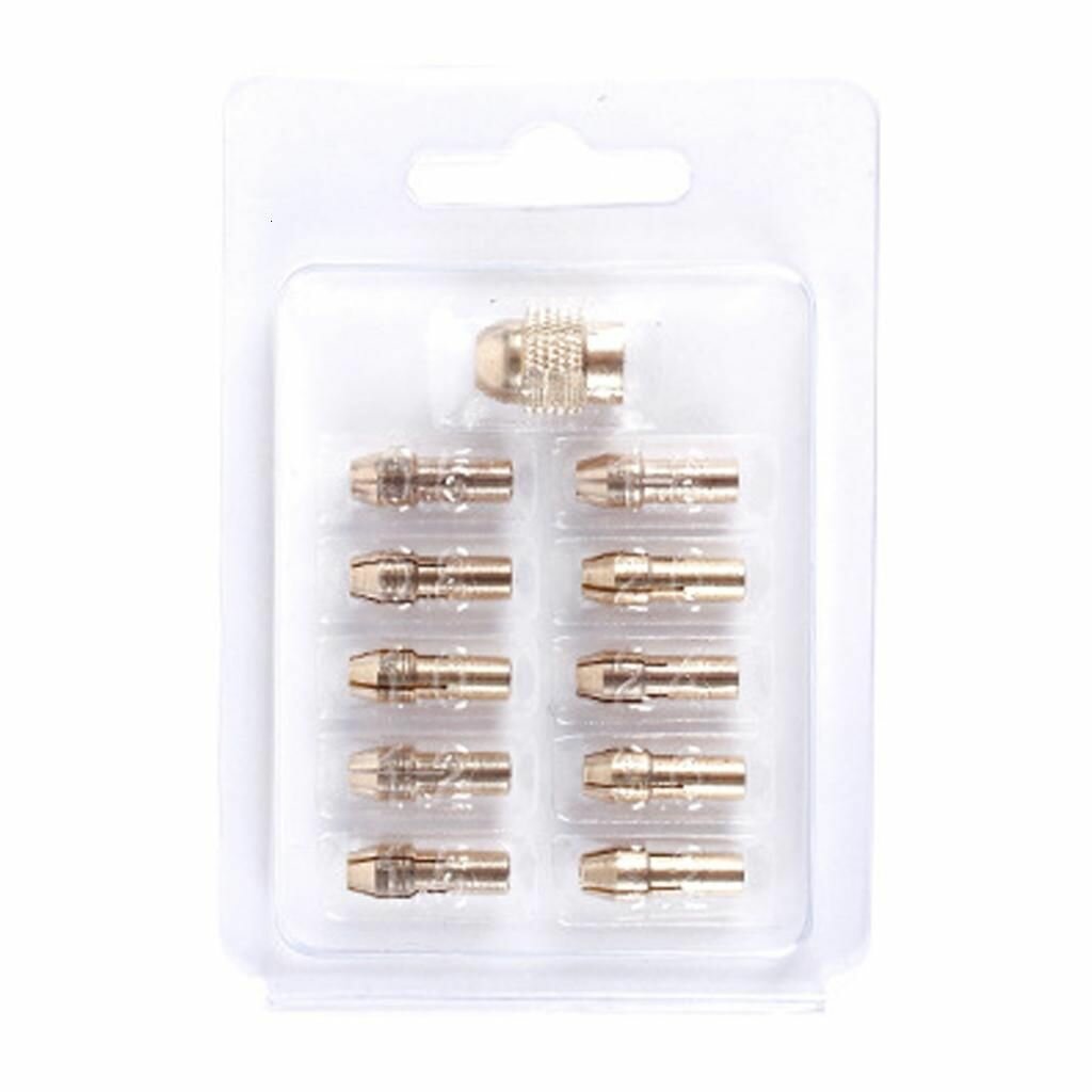 Многофункциональные латунные цанги и адаптеры для инструментов и шлифовальных машин до 4.8 мм, - 11 шт. 4,3 мм