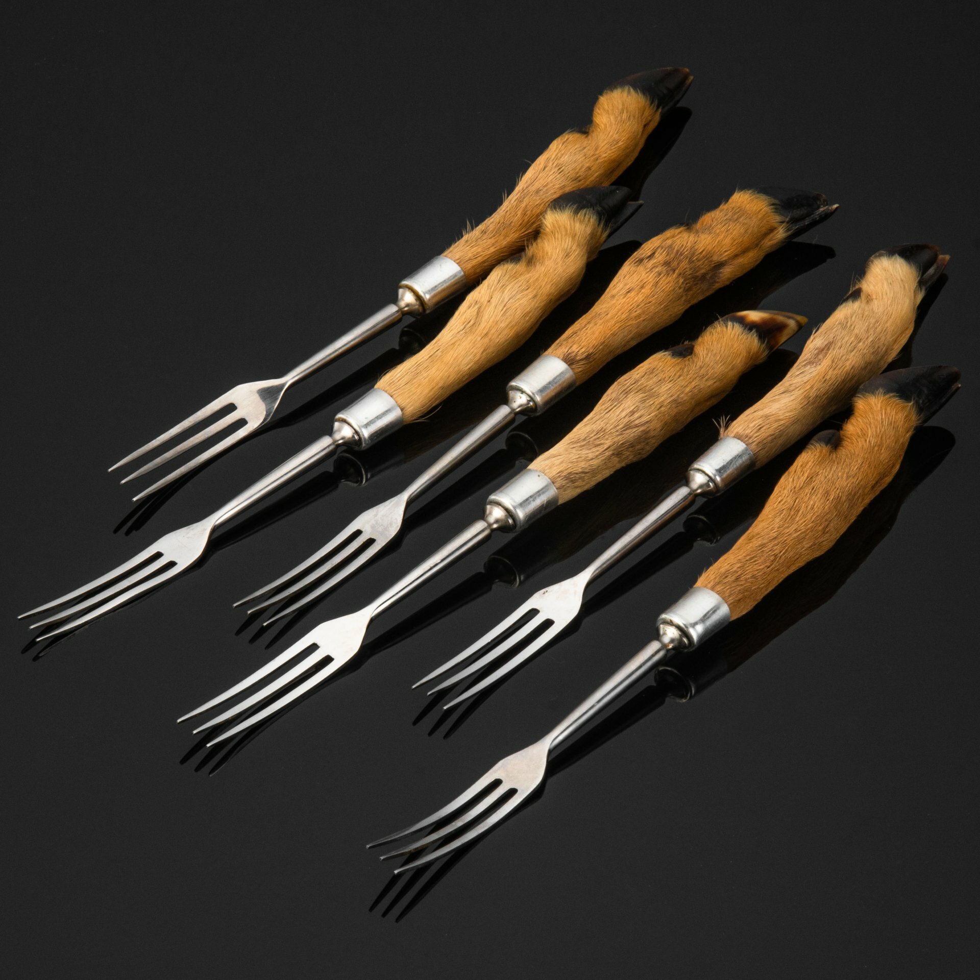 Набор столовых вилок для дичи (мяса) "Охота" на 6 персон, Inox, металл