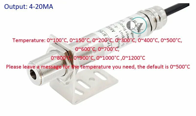 RS485 онлайн инфракрасный термометр промышленного класса бесконтактный датчик температуры датчик температуры датчик 4-20 мА