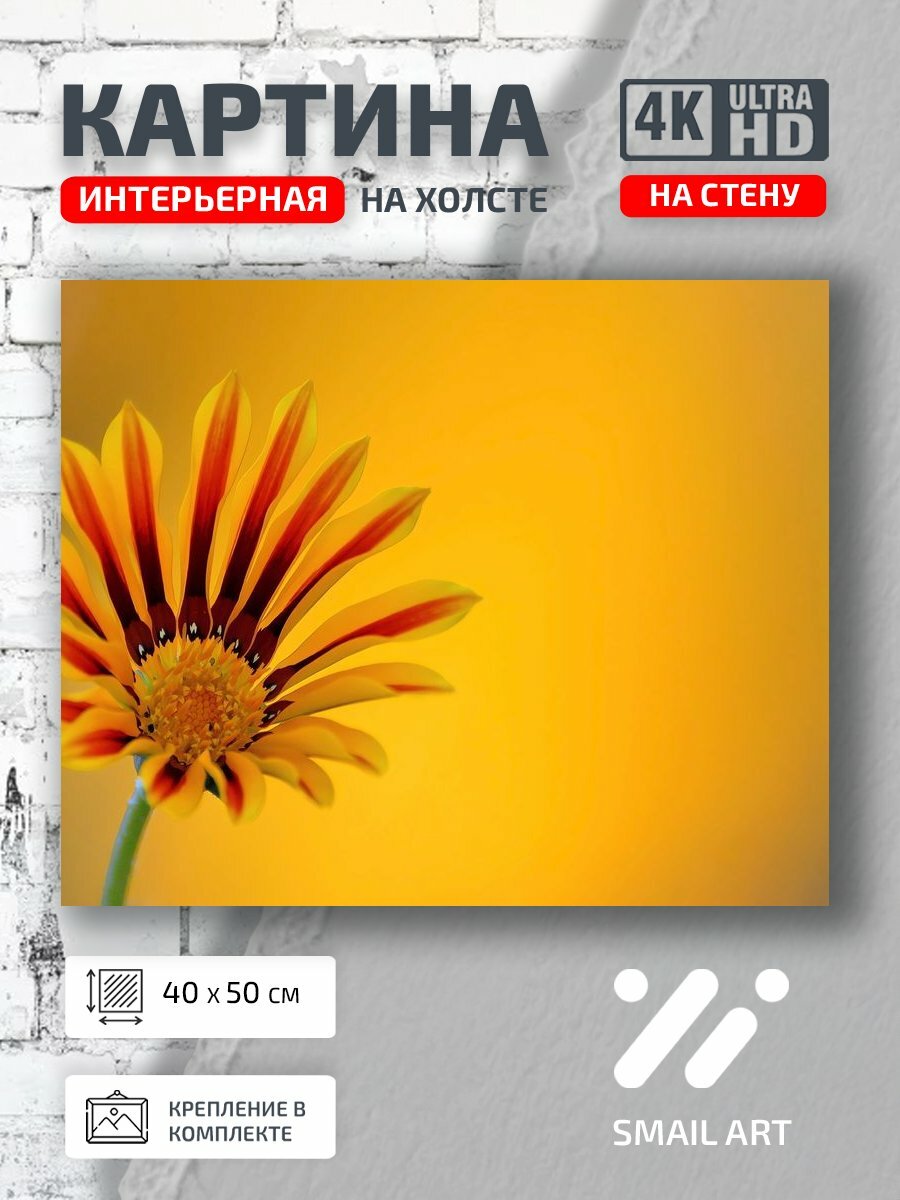 Картина на холсте интерьерная 40 на 50 на стену Желтый Landscape для кафе пейзаж интерьер