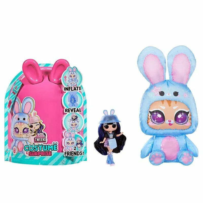 MGA LOL Surprise Tweens Costume Surprise / Детские электронные игрушки-куклы, оснащенные надувными костюмами для домашних животных и множеством сюрпризов, включая изысканную моду и аксессуары