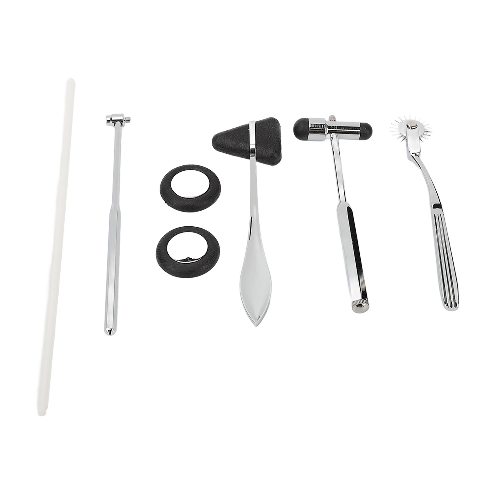 5pcs Neurological Hammer Medical Instrument Set with Pinwheel Zinc Alloy Diagnostic Percussion