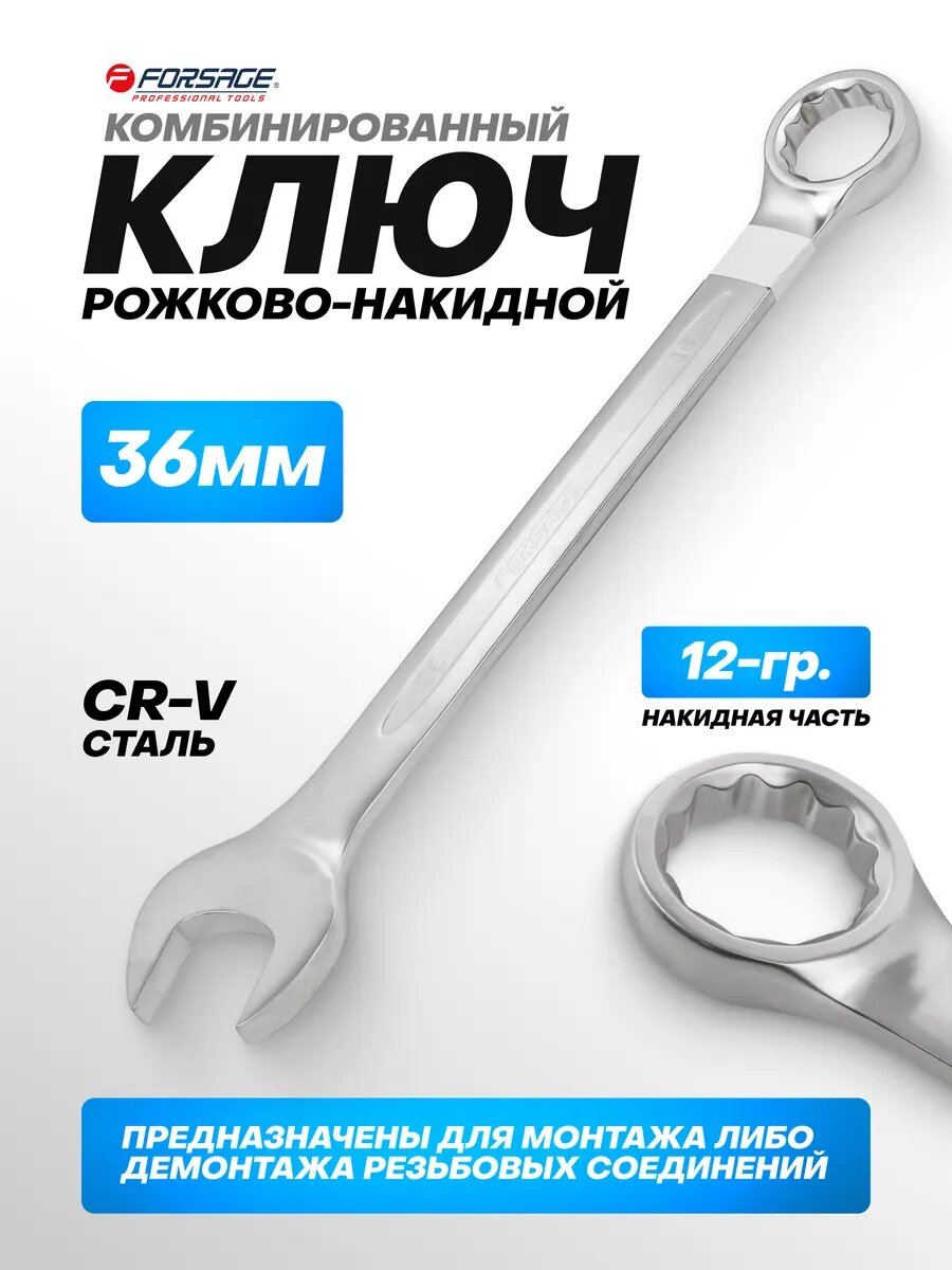 Ключ гаечный комбинированный 36мм