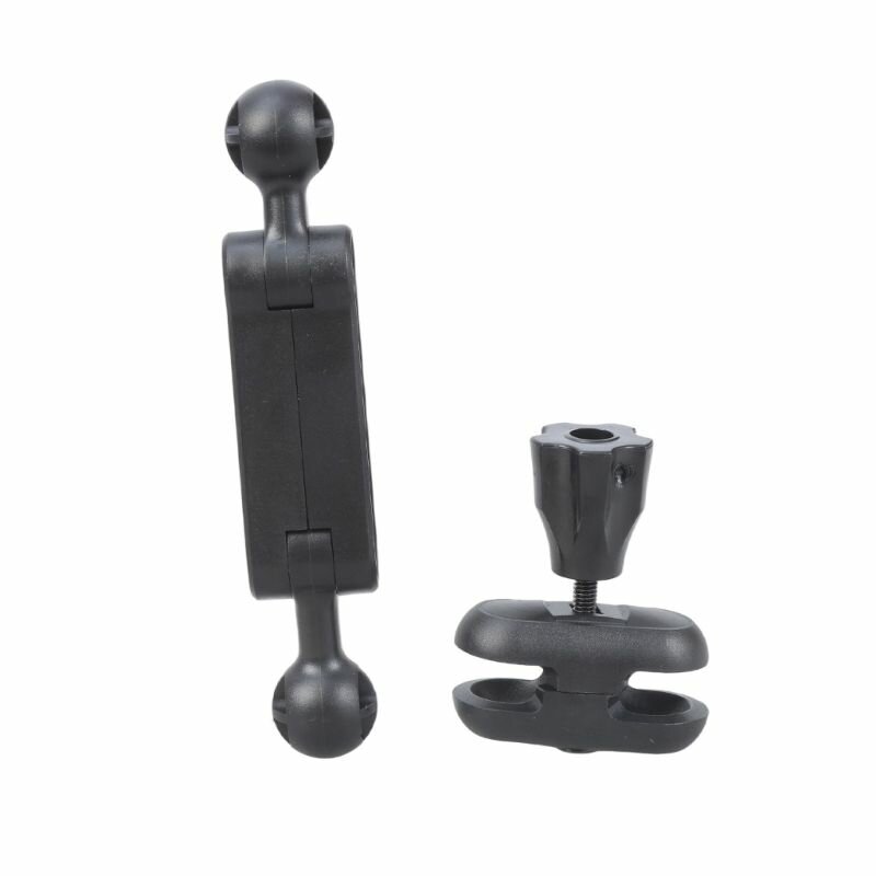 Гороховый зажим + двойной шарнирный удлинитель держателя мобильного телефона с шаровой головкой диаметром 17 мм