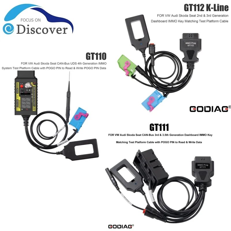 Диагностическая Платформа GODIAG VAG GT112 K-Line GT111 CAN-Bus GT110 CAN-Bus UDS Для GT 110 111 112
