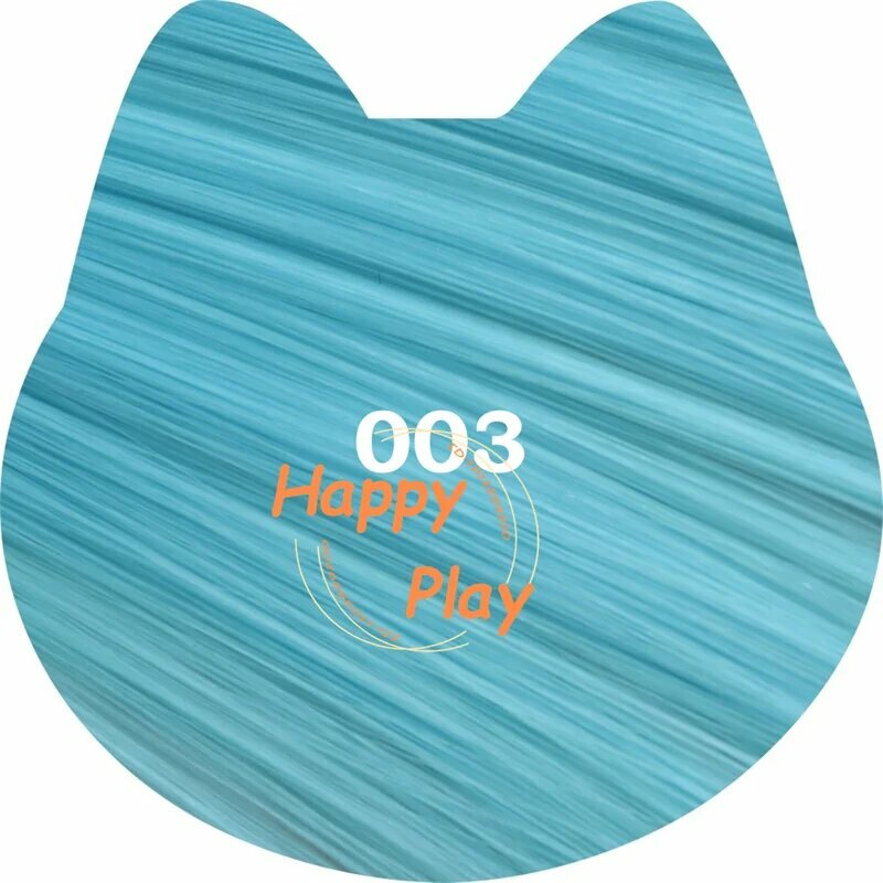 Парик кошачий голубой Blue-003 для косплея, 500г