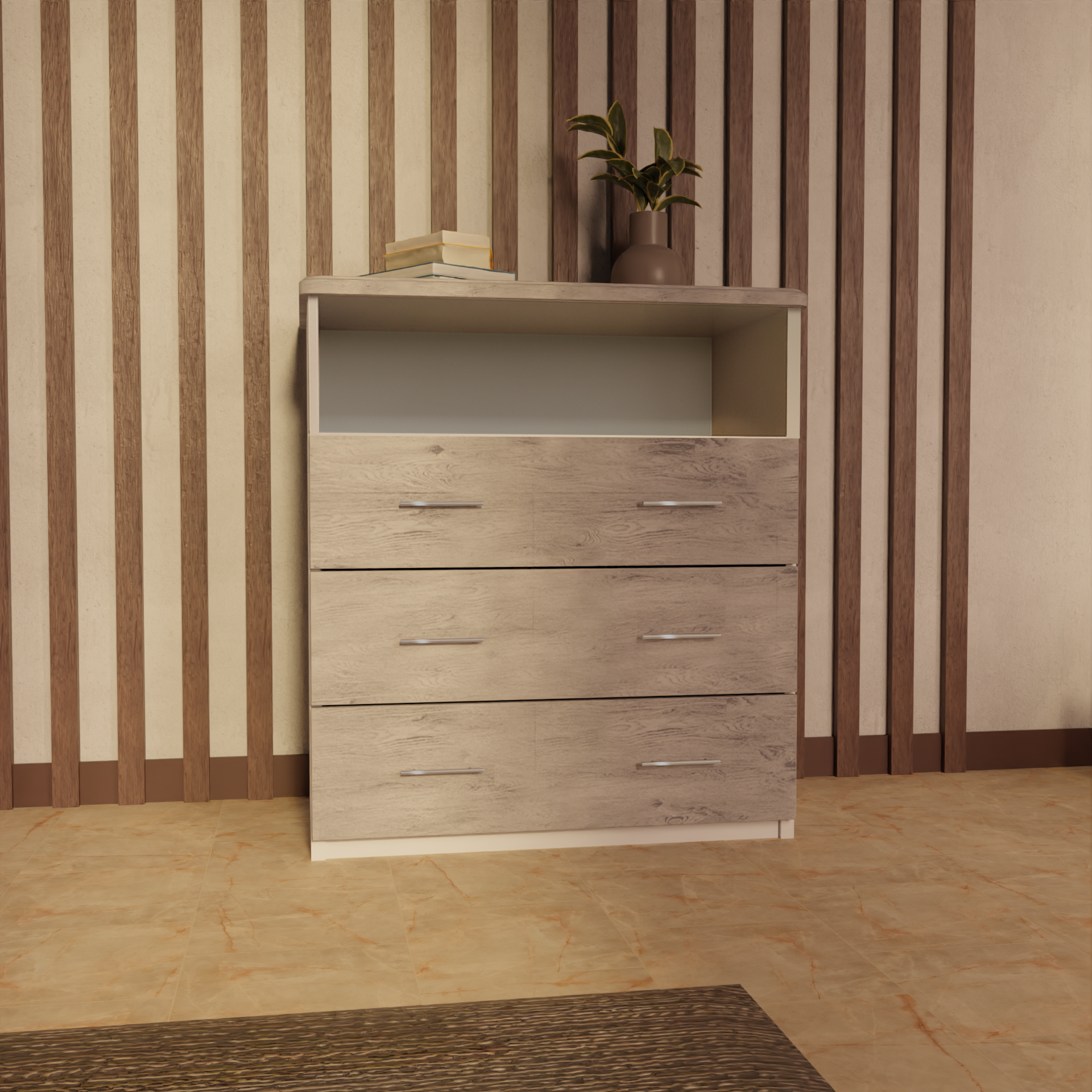 Комод 900-3 МДФ Марта