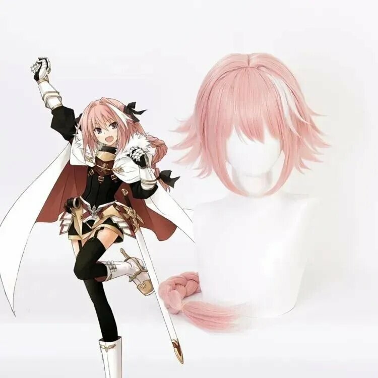 Парик для косплея Аниме Fate stay night Судьба Ночь схватки Astolfo Астольфо