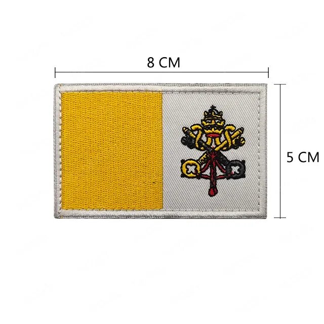 Тактические аппликации европейских флагов Желтый, Vatican