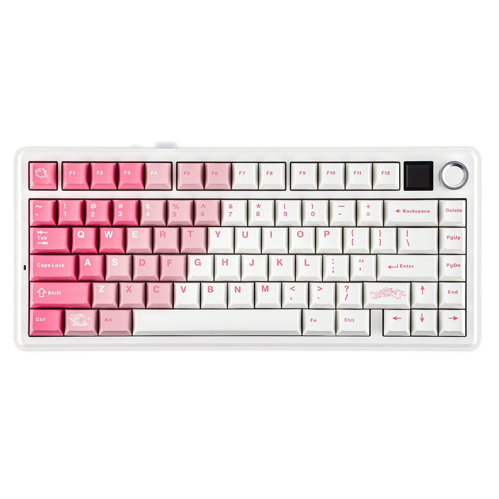 Механическая клавиатура EPOMAKER X AULA F75 MAX Pink White