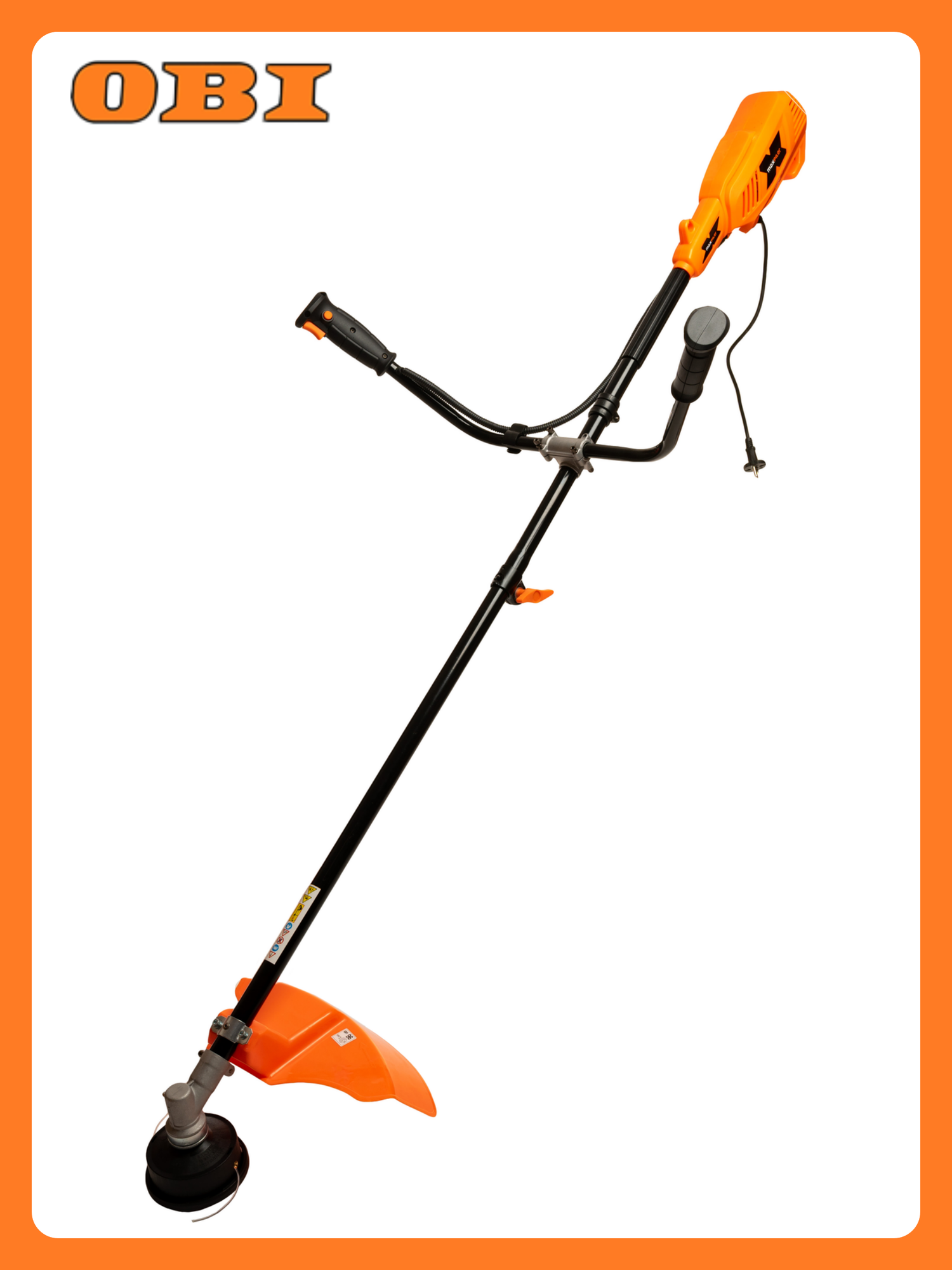 Триммер MAXPILER MET-2000C, электрический, переносной, 2000W, ширина скашивания 38 см