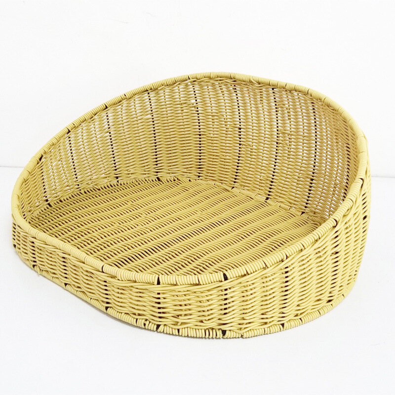 Кошачье гнездо из ротанга, домик для собак, моющаяся колыбель для кошек, универсальная дышащая интернет-знаменитость,