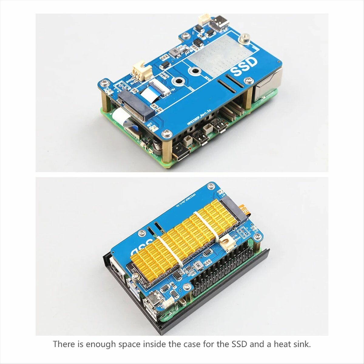 MPS2280P PCIE M.2 NVME SSD HAT для платы расширения Raspberry Pi 5