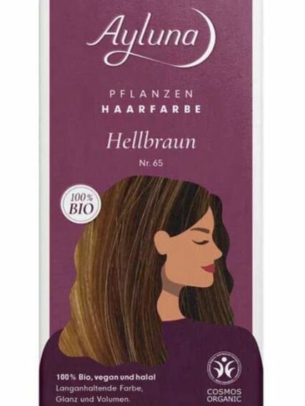 Натуральная краска для волос №65 светло-коричневый Ayluna, 100 гр