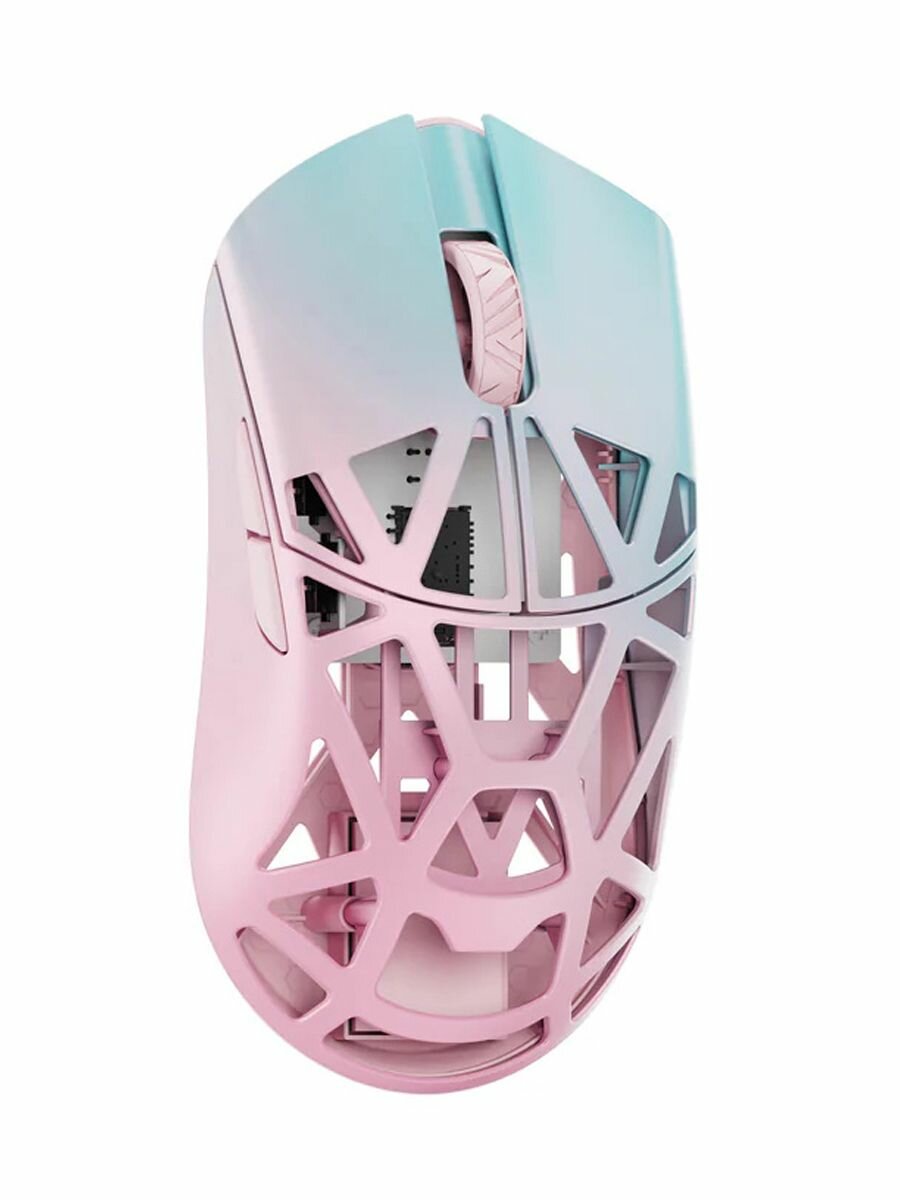 Wlmouse Beast X Pro Omron Solid Sides, розовый/голубой, игровая беспроводная мышь