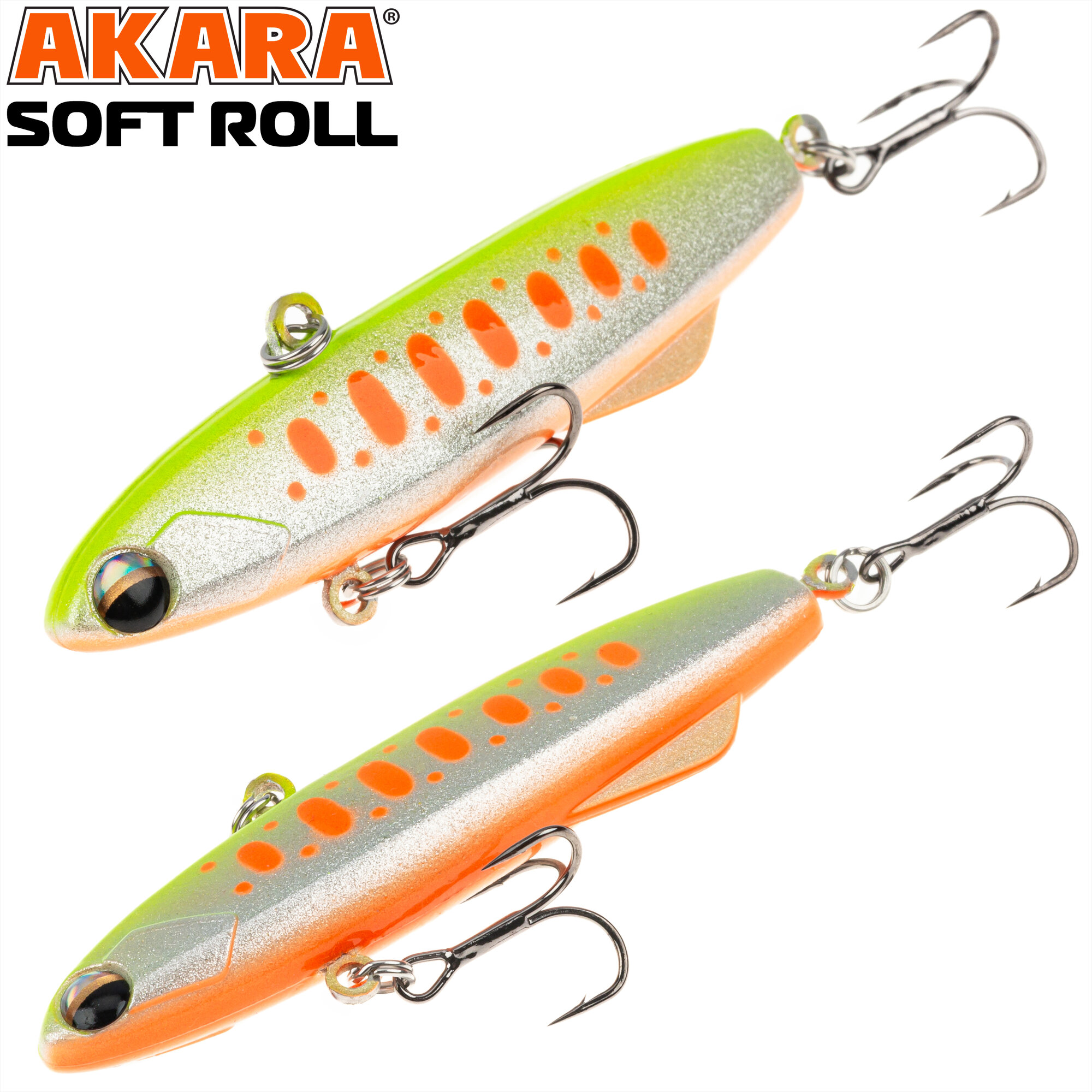 Воблер Akara раттлин Soft Roll 70 мм 17 гр. A194