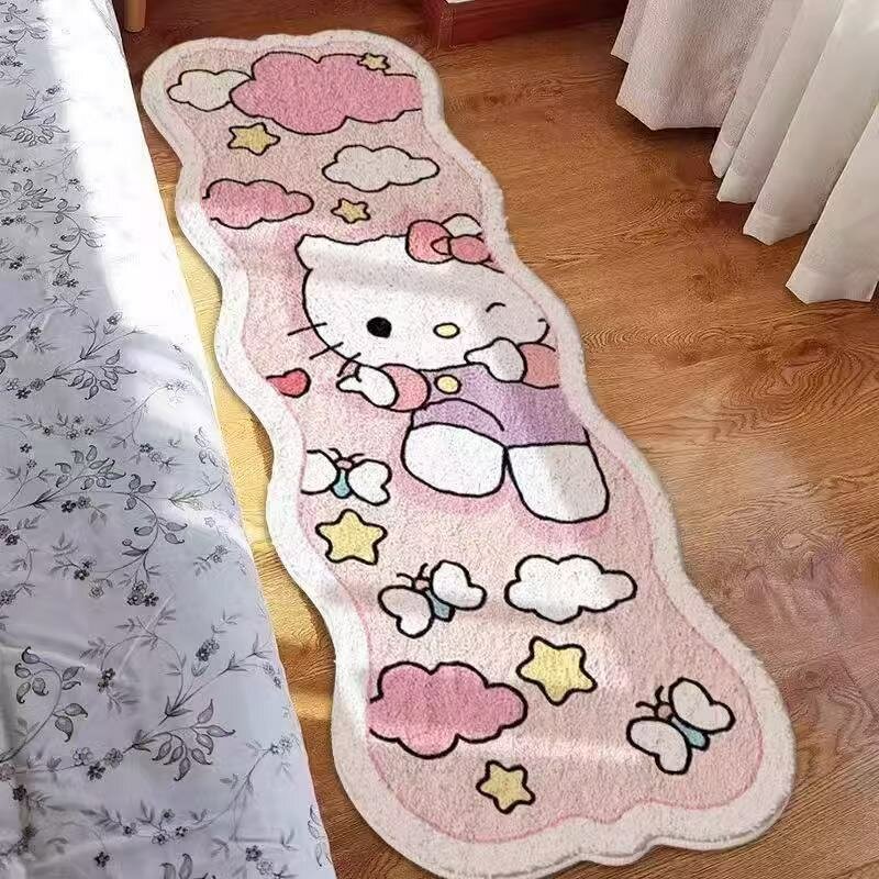Прикроватный коврик Miniso Hello Kitty, противоскользящий коврик неправильной формы для гостиной, дивана, 60*120 см.