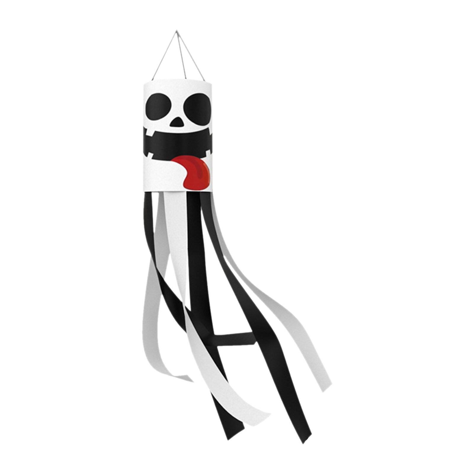 Halloween Hanging Windsocks из Полиэстера Водонепроницаемый Флаг Horror Декор для Настен Деревьев Окон Уличного Патიო Праздников Вечеринок Баров Садов Парков, Цвет: Разноцветный, Паттерн: Type 1 Type 2 Type 3 Type 4 (Опционально), Размер упаковки: