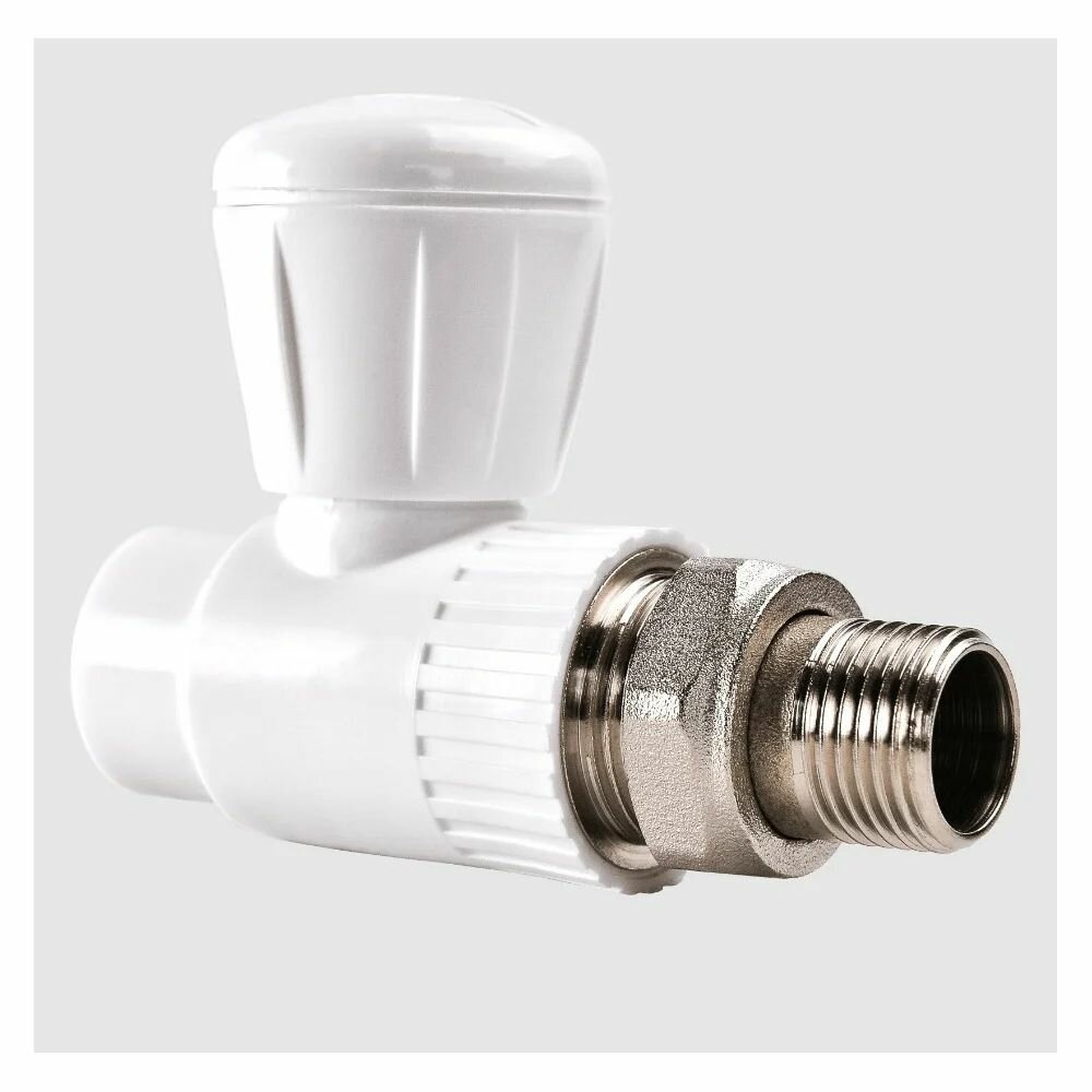 Шаровой кран для радиатора РВК ПП прямой D20 1/2 НР 020305