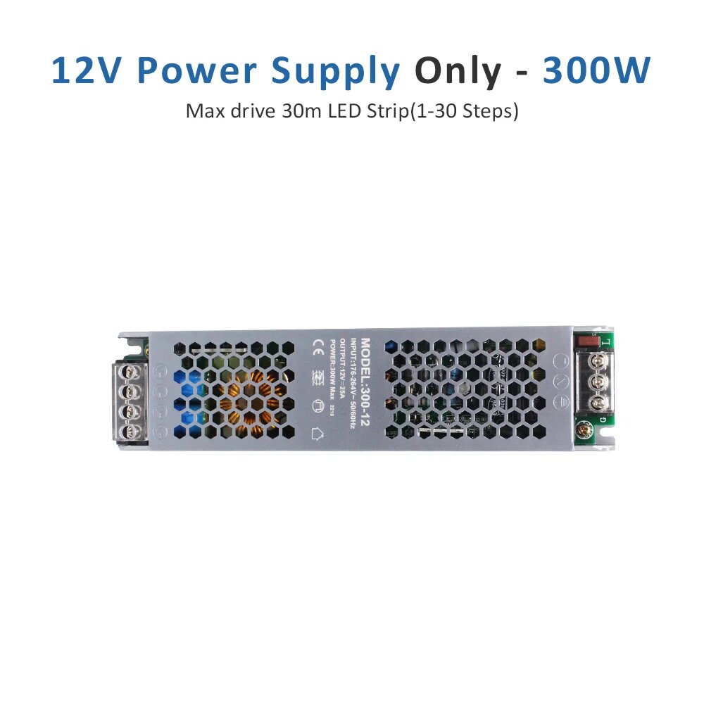 12V 300W блок питания для LED ленты