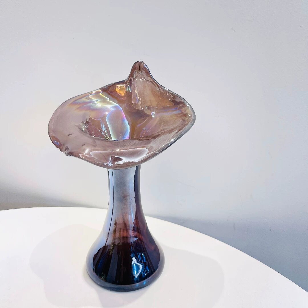 Reison ваза для тюльпанов экспорт экспорт стекло ручной работы перламутровый фиолетовый супер красивое сосуд для цветов