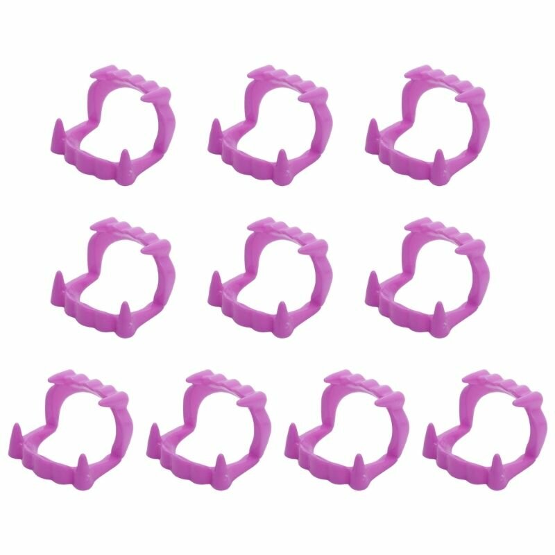 1 упаковка из 10 предметов, реквизит для протезирования на Хэллоуин-фиолетовый