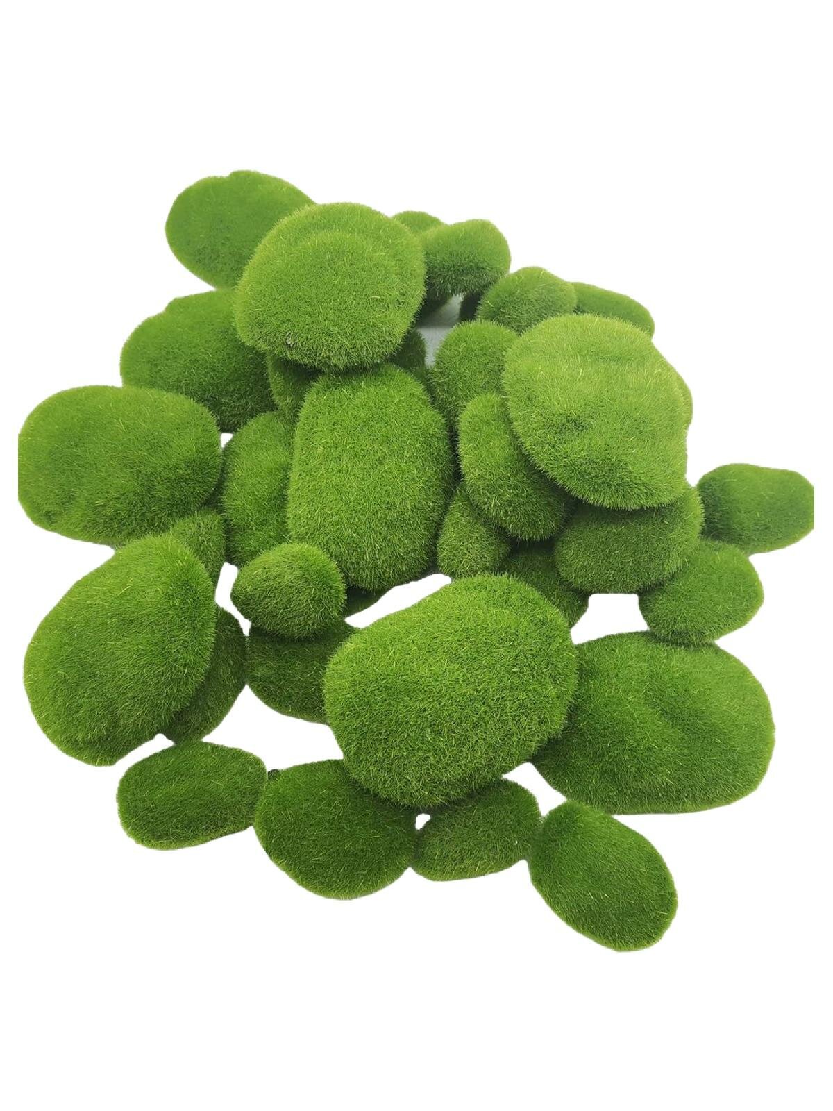 Упаковка из 40 штук, имитация мха и камня, микро-ландшафтное украшение бонсай для ландшафтного дизайна