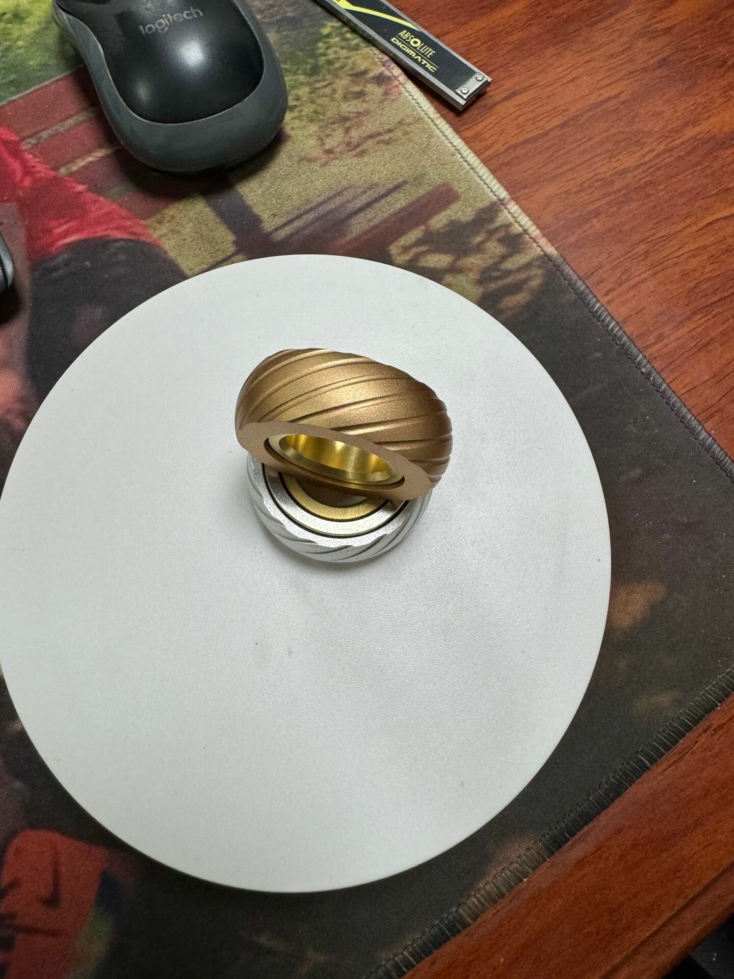 Механическое кольцо ADEdc I поколения, спиннер-кольцо для снятия стресса, металлическая игрушка для взрослых ADEDC