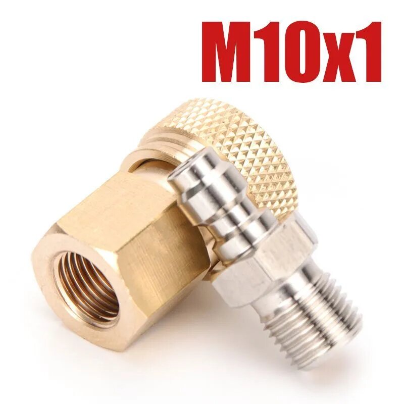 Клапан, M10X1 1/8BSPP 1/8NPT резьба, быстрый соединитель, деталь для компрессора, прочность 300 бар 30 МПа