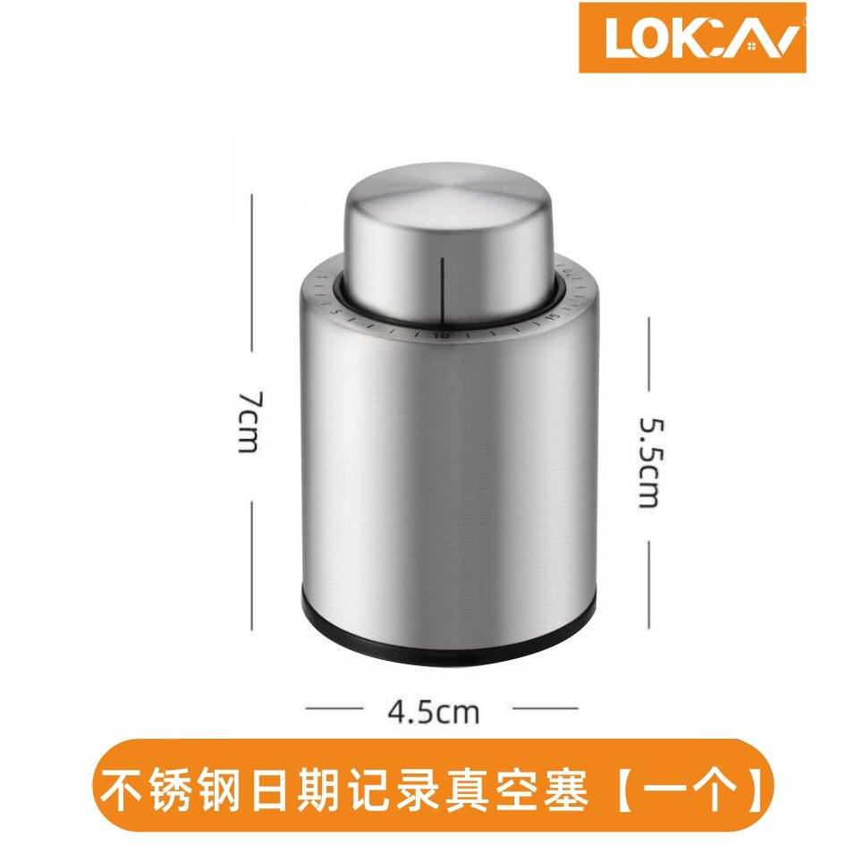 Вакуумная герметичная пробка для бутылок, крышка для вина из нержавеющей стали и силикона, пищевой пробник для вина