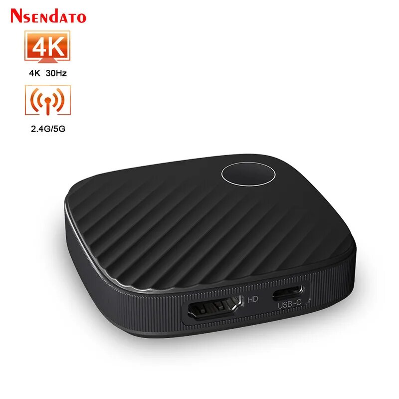 Nsendato Беспроводной дисплей 4K 30Hz 2.4G/5G, с коробкой