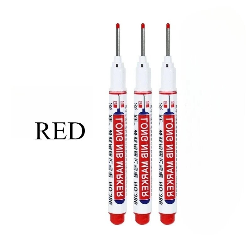 Маркеры для глубоких отверстий 3 шт Красный, 3PCS RED