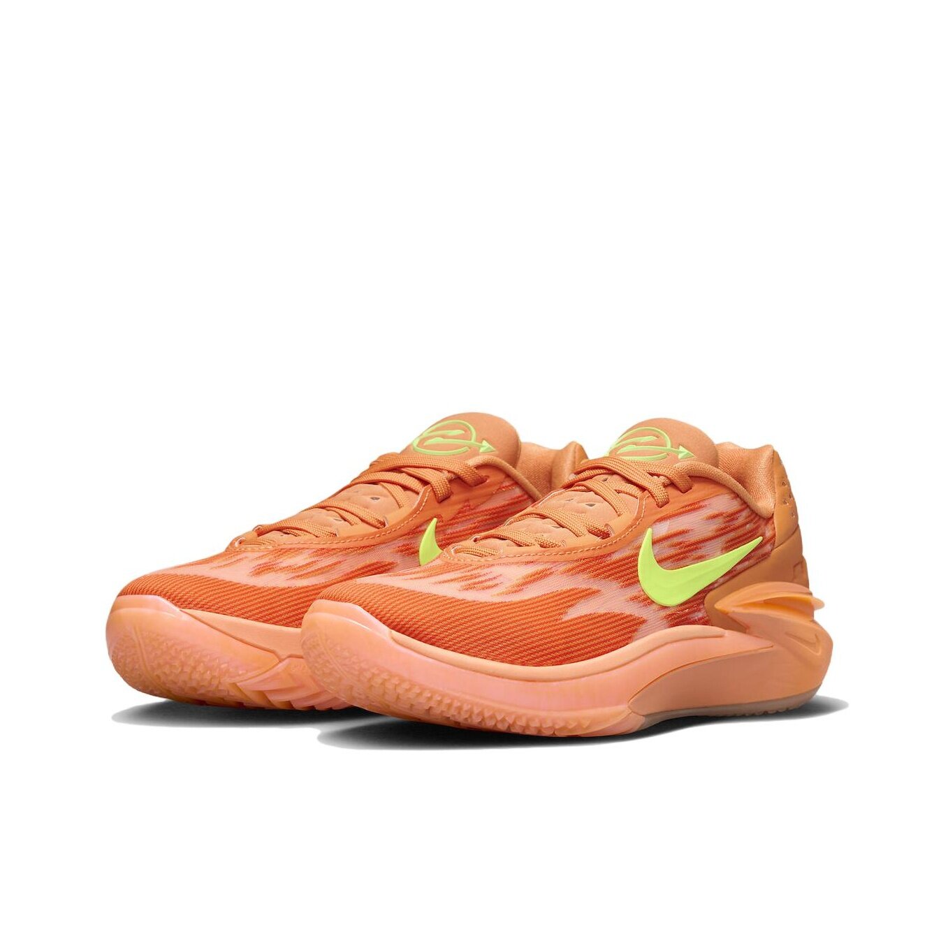 Кеды NIKE Air Zoom G.T. Cut 2, размер EU 40 стопа (25.5CM), оранжевый — фото 1