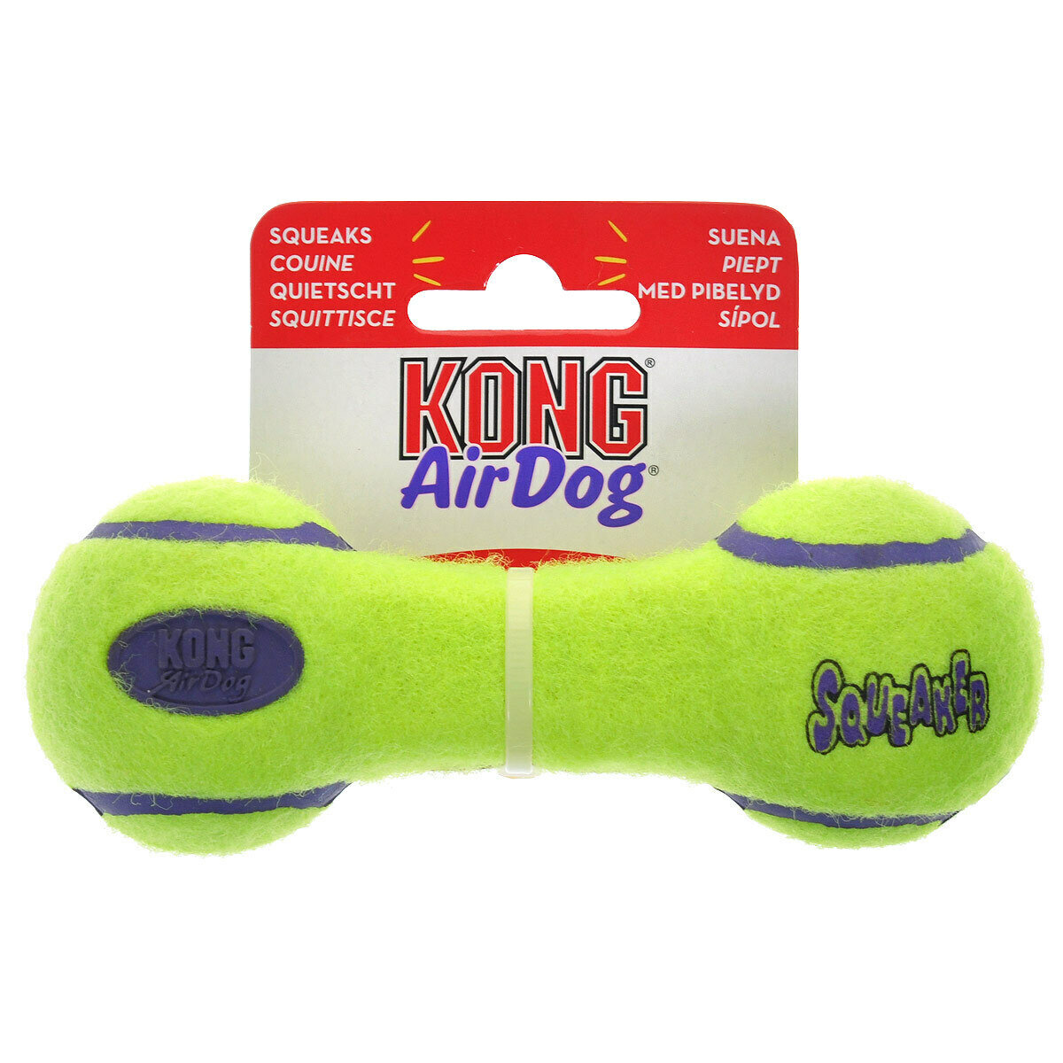Kong Air Dog / Игрушка Конг для собак Гантель S 13 см для мелких пород собак ASDB3E