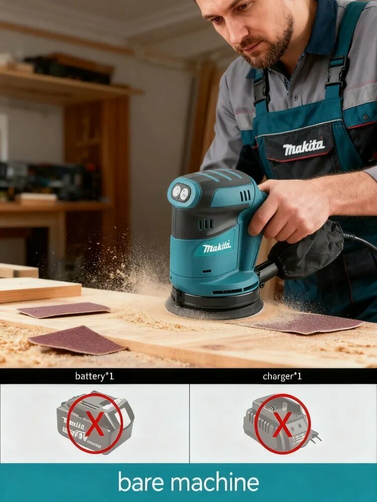 Makita DBO180Z Бесщеточная Шлифовальная Машина, Полировка И Шлифовальная Машина