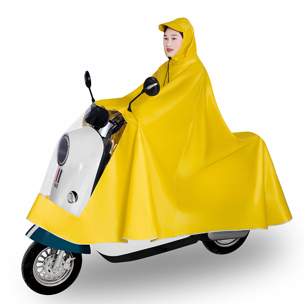 Дождевик для электросамокатов, очень большой и толстый, для электровелосипедов, мотоциклистов, унисекс, полный защитный костюм, защита от сильного дождя, дождевик
