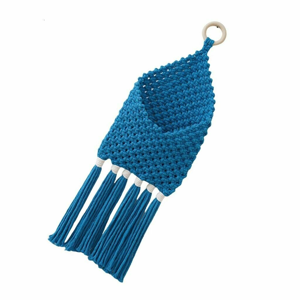 Макраме из хлопкового шнура, настенные полки-корзины