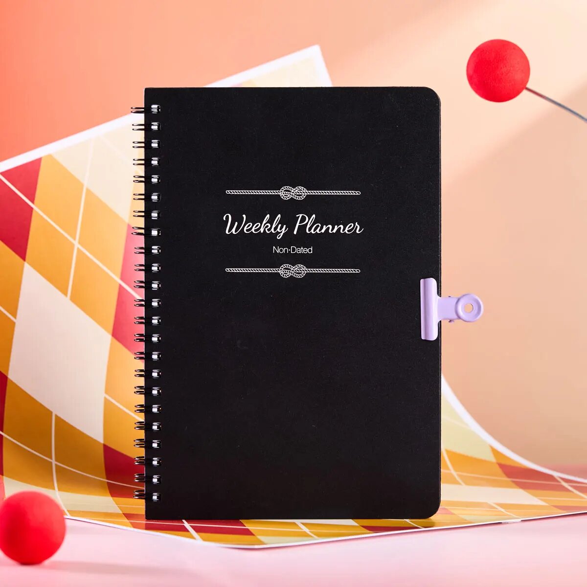 Ежедневник-планировщик Weekly Planner, черный