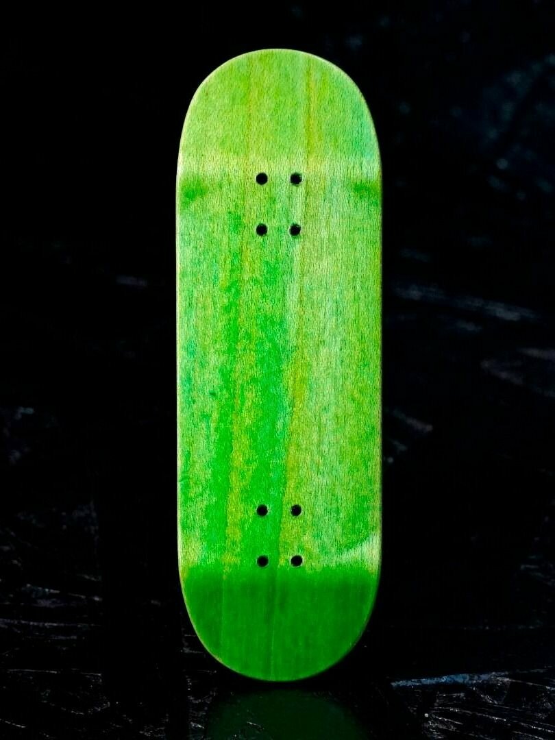Дека для фингерборд ZZAP Blank Bright Green 34 x 97 low
