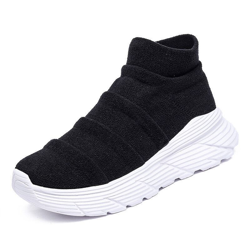 Туфли-носки Flyknit из сетчатой ткани, слипоны, большие размеры, лёгкая мужская повседневная обувь, мужская спортивная обувь, размеры 35-46, EU:42