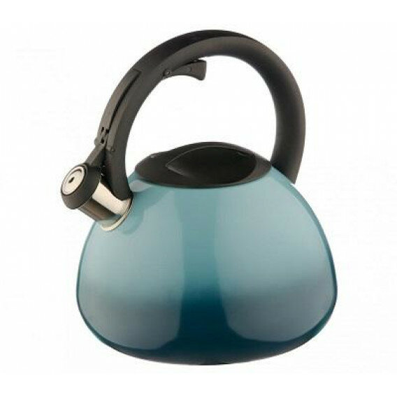 Чайник нерж 2.8Л свист синий меняет цвет индукция катунь