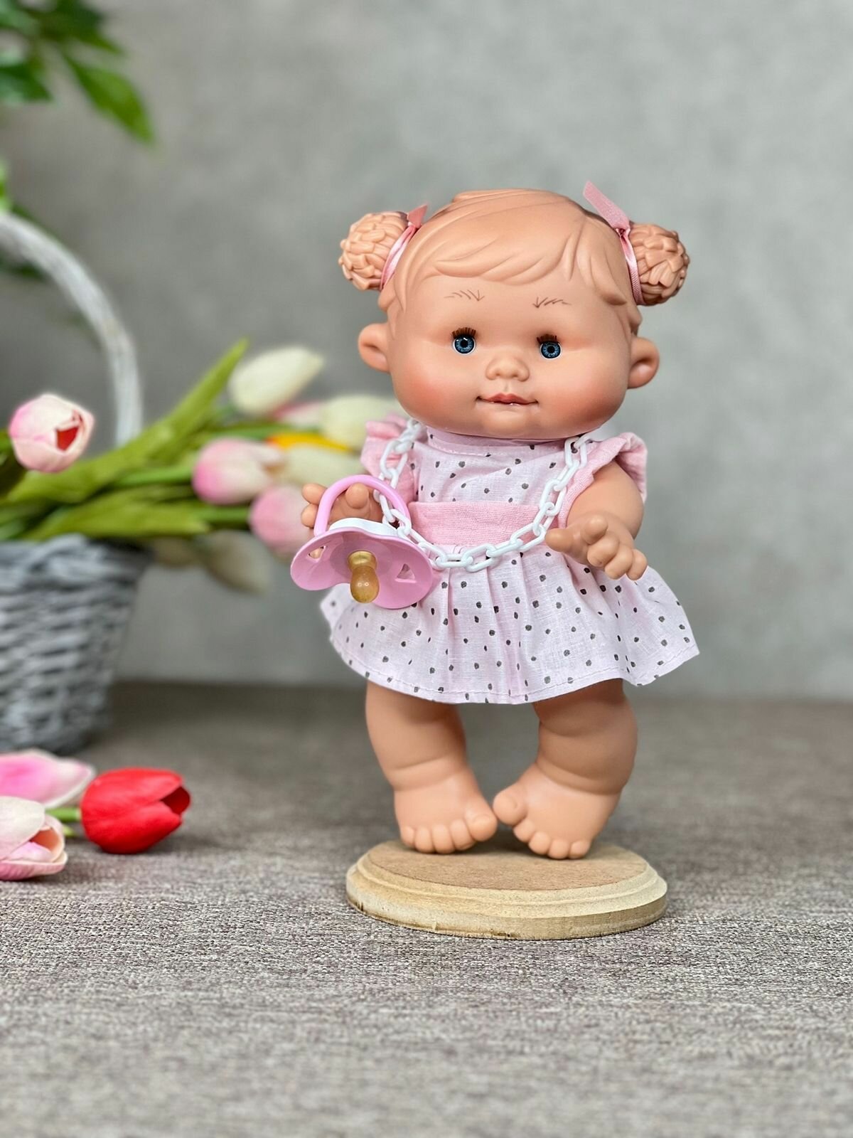 Пупс Nines 26см PEPOTE с закрывглазками (N814K2)